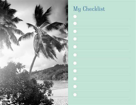 Checklist Blue Customizable Planner Template Shutterstock