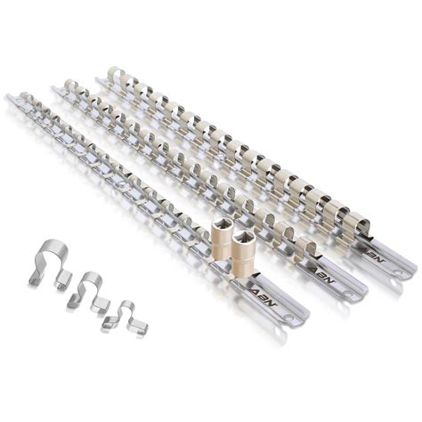 Abn Metal Socket Organizer Tray 3pc Set 1 4in