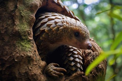 Premium AI Image Tree Pangolin On The Tree Premium AI Image Tree Pangolin On The Tree