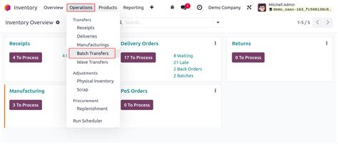 Transfers In Odoo 17 Inventory Odoo V16 Enterprise Edition Book