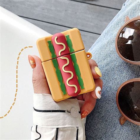 핫도그 에어팟 케이스 기종 에어팟1 2 자세한 상품설명과 케새끼 케이스 새로 끼워라