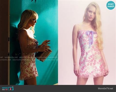 Wornontv Cassies Lips Print Slip On Euphoria Sydney Sweeney