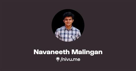 Navaneeth Malingan Instagram Linktree