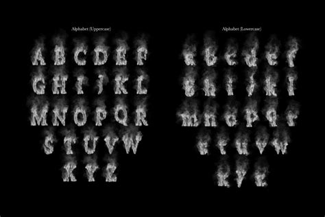 Smoke Letters Font Animation Gk Mockups Store