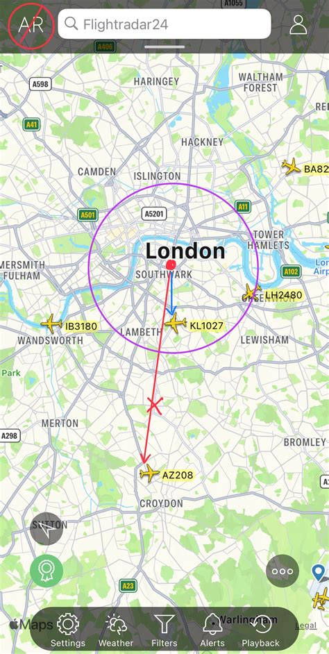 使用 Flightradar24 应该注意距离 By Yin Wang 垠的备忘录