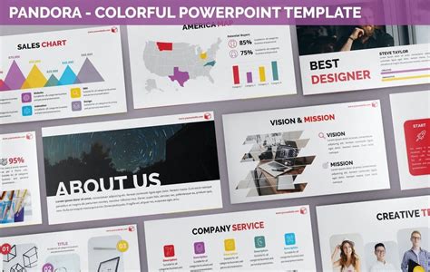 دانلود قالب پاورپوینت با المان ها و نمودار های رنگارنگ دانلود فایل های گرافیکی