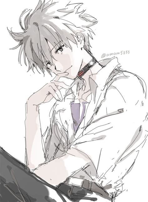 Nagisa Kaworu Neon Genesis Evangelion Drawn By Umum Danbooru