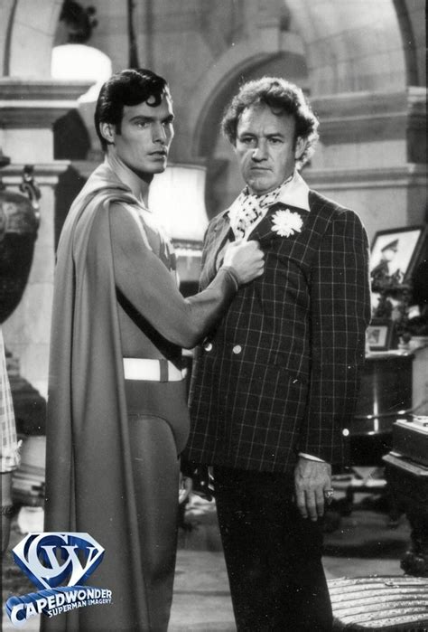 Christopher Reeve And Gene Hackman Superman Photos Christopher Reeve Superman Superman Comic
