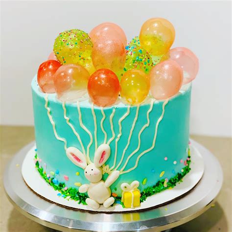 Pictures Of Birthday Balloons And Cake