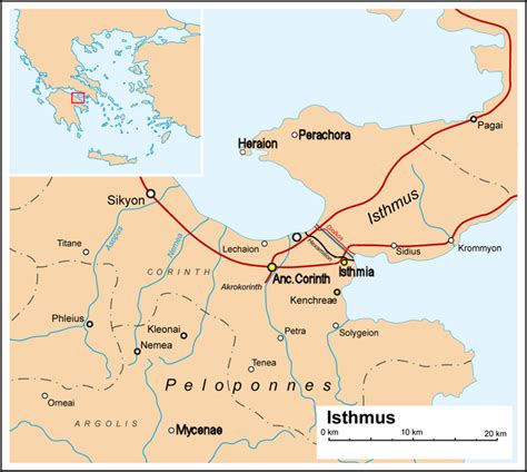 Isthmia Sanctuary Poseidon Museum Hexamilion Kenchreae Diolkos Isthmus