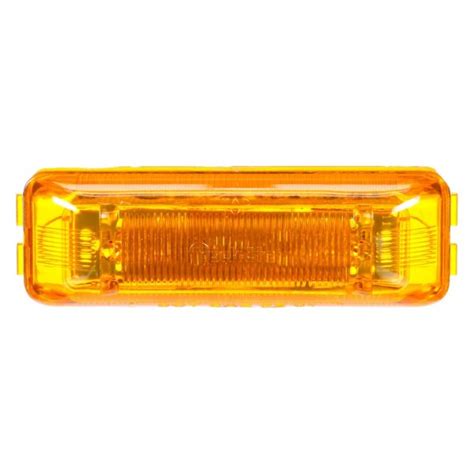 Truck Lite® 19350y 19 Series 1x4 Yellow Rectangular Bracket Mount