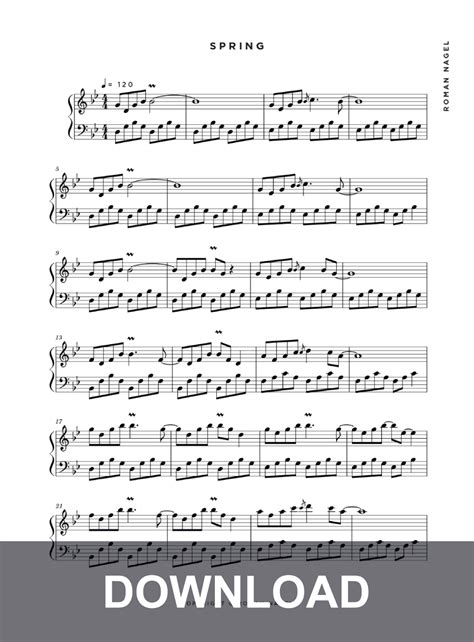Spring Sheet Music Download Roman Nagel