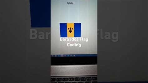 Ahmad Raza On Linkedin How To Code Barbados Flag 🇧🇧 With Html Css And Javascript Coding