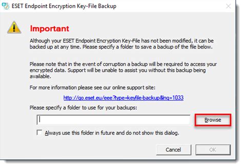 Kb7571 Back Up Key File In Eset Endpoint Encryption