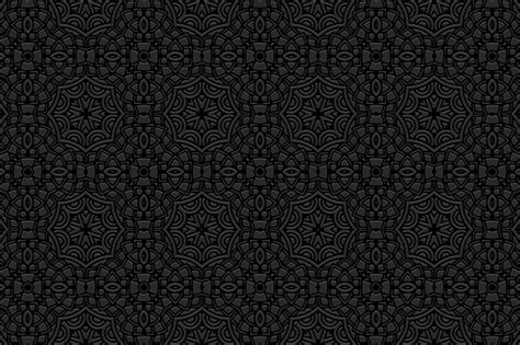 양각 검은 배경 민족 표지 디자인 기하학적 3d 패턴 프레스 용지 가죽 보호 스타일 아르 데코 동양 아시아 인도 멕시코 아즈텍 사람들의 부족 추상 질감 디자인에 대한 스톡