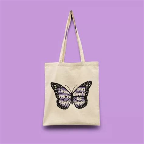 Bolsa Tote Bag Mariposa Happier Olivia Rodrigo Cuotas Sin Interés