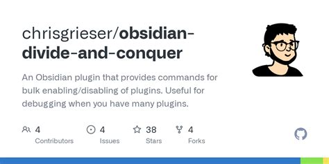 Github Chrisgrieser Obsidian Divide And Conquer An Obsidian Plugin That Provides Commands For