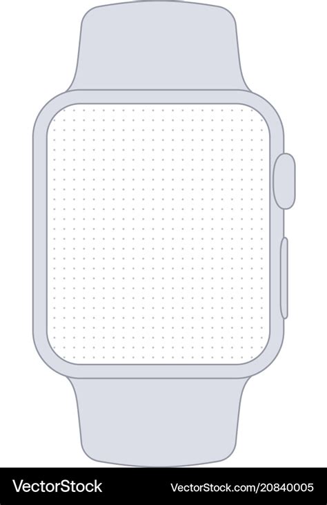 Smartwatch Prototyping Template Royalty Free Vector Image