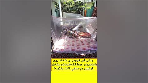 یادش بخیر 🥰 خوابیدن در پشه بند روی پشت بام یا در حیاط خانه Youtube
