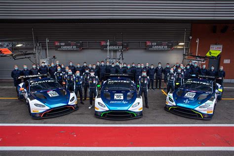 Aston Martin Vantage Records Double Podium With Garage 59 In 2021 Spa