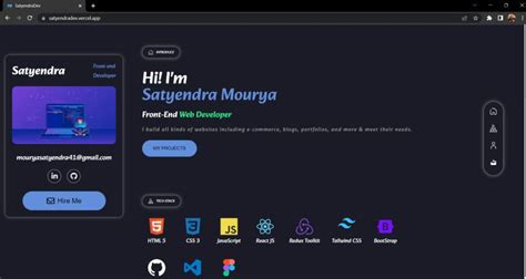 Satyendra Mourya On Linkedin React Frontend Webdevelopment Portfolio Fresher Webdeveloper