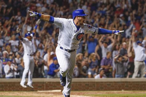 Walk Off Grand Slam By Cubs David Bote Erases 3 Run Deficit