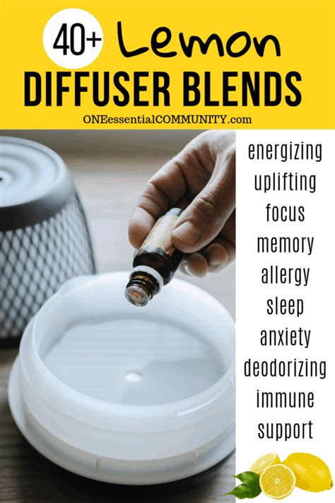 Lemon Diffuser Blends Free Printable One Essential Community