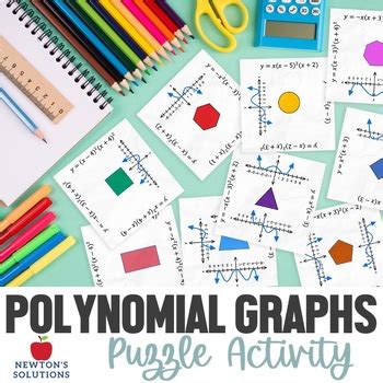 Polynomial Graphs And Equations Matching Puzzle Activity By Newton S Solutions