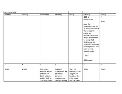 Unit 3 He Preparing An Assignment Oct Nov 2022 Monday Tuesday