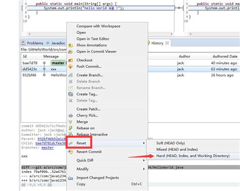 Eclipse中git历史版本比较和回退java开源博客系统 Powered By Java1234