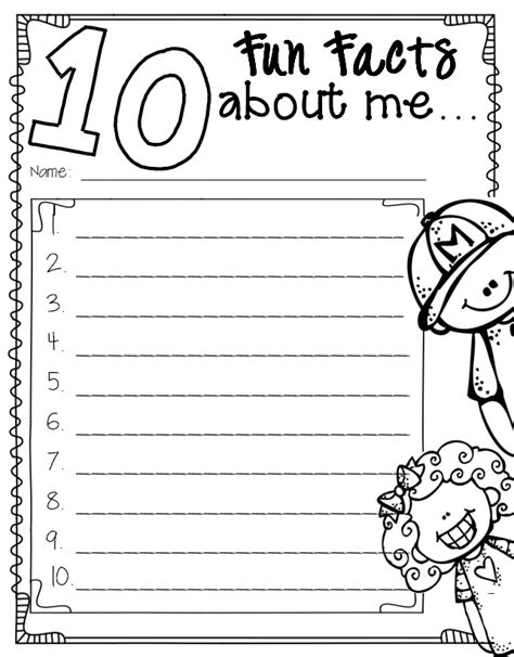 Fun Facts About Me Template At Tracy Silvera Blog