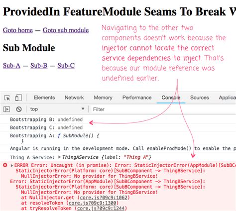 providedin featuremodule is a confusing concept for me in angular 6 1 9