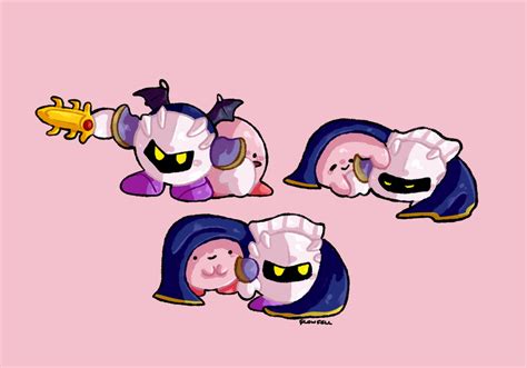 Meta Knight And Kirby By Flowfell On Deviantart