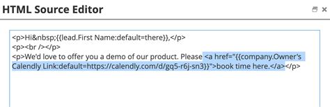 How To Reference Calendly Links As Merge Fields In Marketo Emails