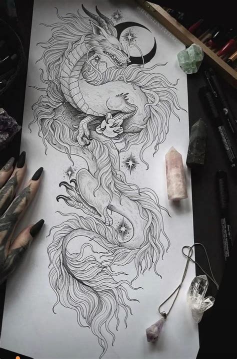 Pin De Angelina Dv En Акула Tatuaje De Dragón Para Mujeres Diseños