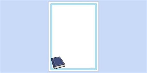 Free Reading Book Page Border Page Borders Twinkl