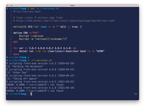 Last Two Versions Of R 405 And 410 Wont Run Under Docker · Issue 2361 · Clearlinux