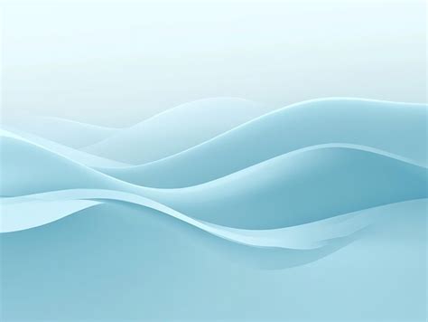Abstract Fluid Blue Wave Design With Soft Gradients And Smooth Curves Creating A Calm Minimalist