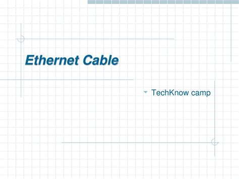 Ppt Ethernet Cable Powerpoint Presentation Free Download Id8746892