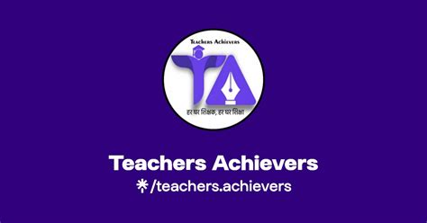 Teachers Achievers Instagram Facebook Linktree