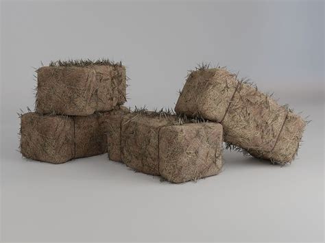 Realistic Hay Bale Free Vr Ar Low Poly 3d Model Cgtrader
