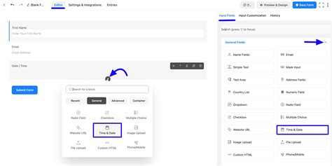 Time And Date Input Field In Fluent Forms Fluent Forms