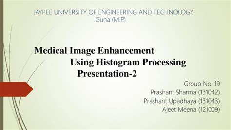 PDF Medical Image Enhancement Using Histogram Processing Part2