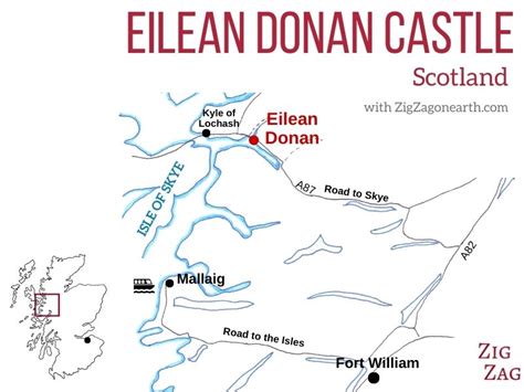 Eilean Donan Castle Map