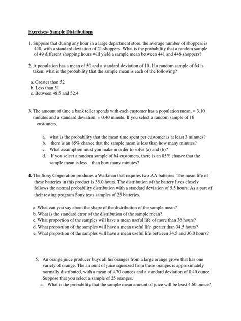 ex sampling distr printed pdf standard deviation sampling