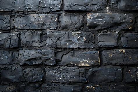 Black Brick Wall Background Dark Texture For Design And Backdrop