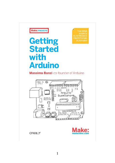 Make Projects Massimo Banzi Getting Started With Arduino Make 2008 翼藏书局