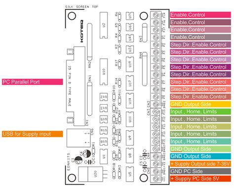 Optically Isolated Lpt Breakout Board For Cnc And Routers Electronics