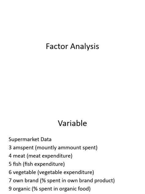 Tugas Analisis Datafactor Analysis Download Free Pdf Statistical Analysis Teaching