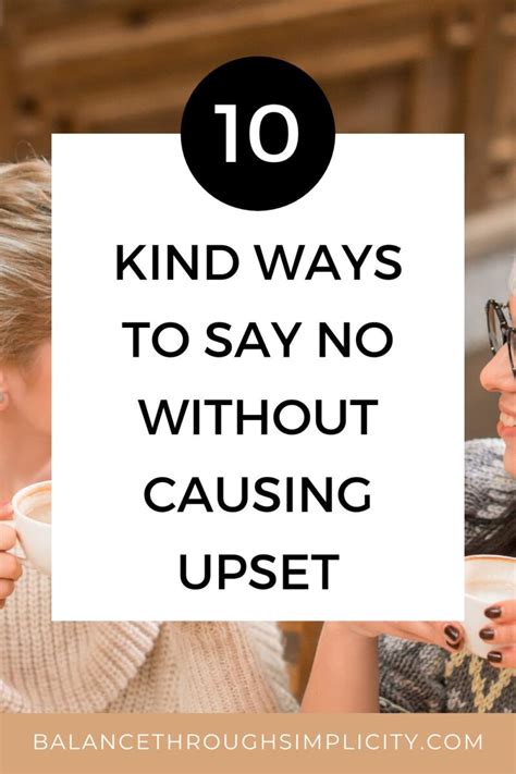10 Kind Ways To Say No Without Causing Upset